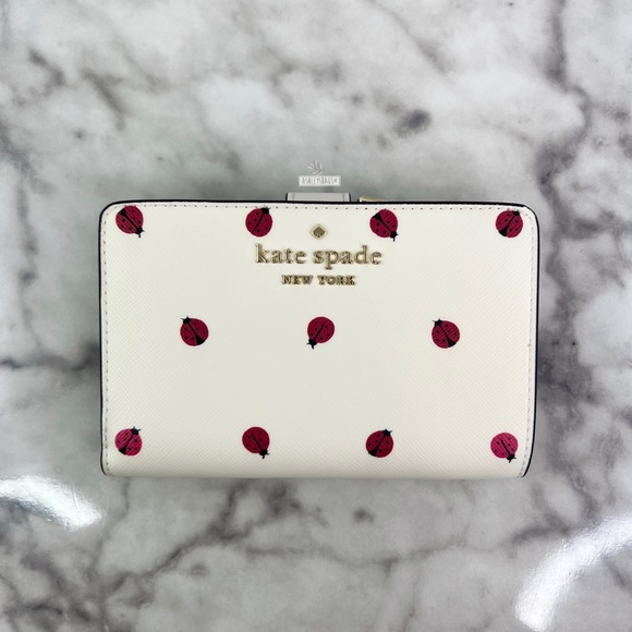 kate spade | Bags | Kate Spade Staci Ladybug Medium Compact Bifold ...